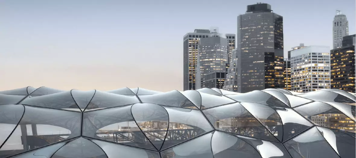 LPC approva il futuristico padiglione sul tetto e palcoscenico di Achim Menges per il molo 17 15603_3