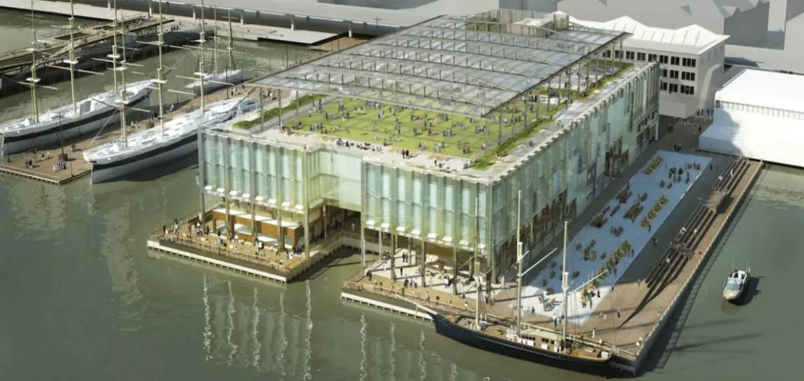 LPC aprueba el pabellón y escenario futurista en la azotea de Achim Menges para el Muelle 17 15603_6