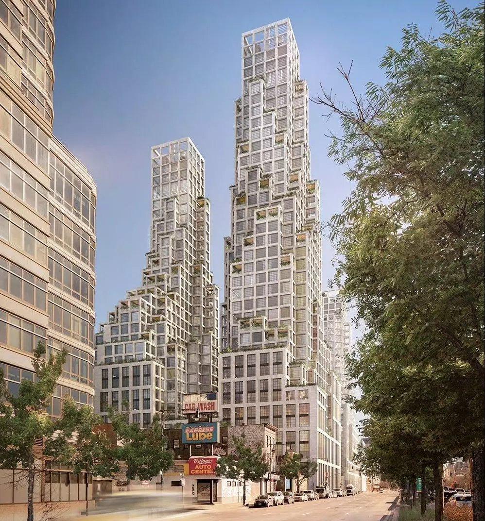 COOKFOX memperkenalkan desain untuk lima gedung tinggi yang sadar lingkungan di Hudson Square 15607_1