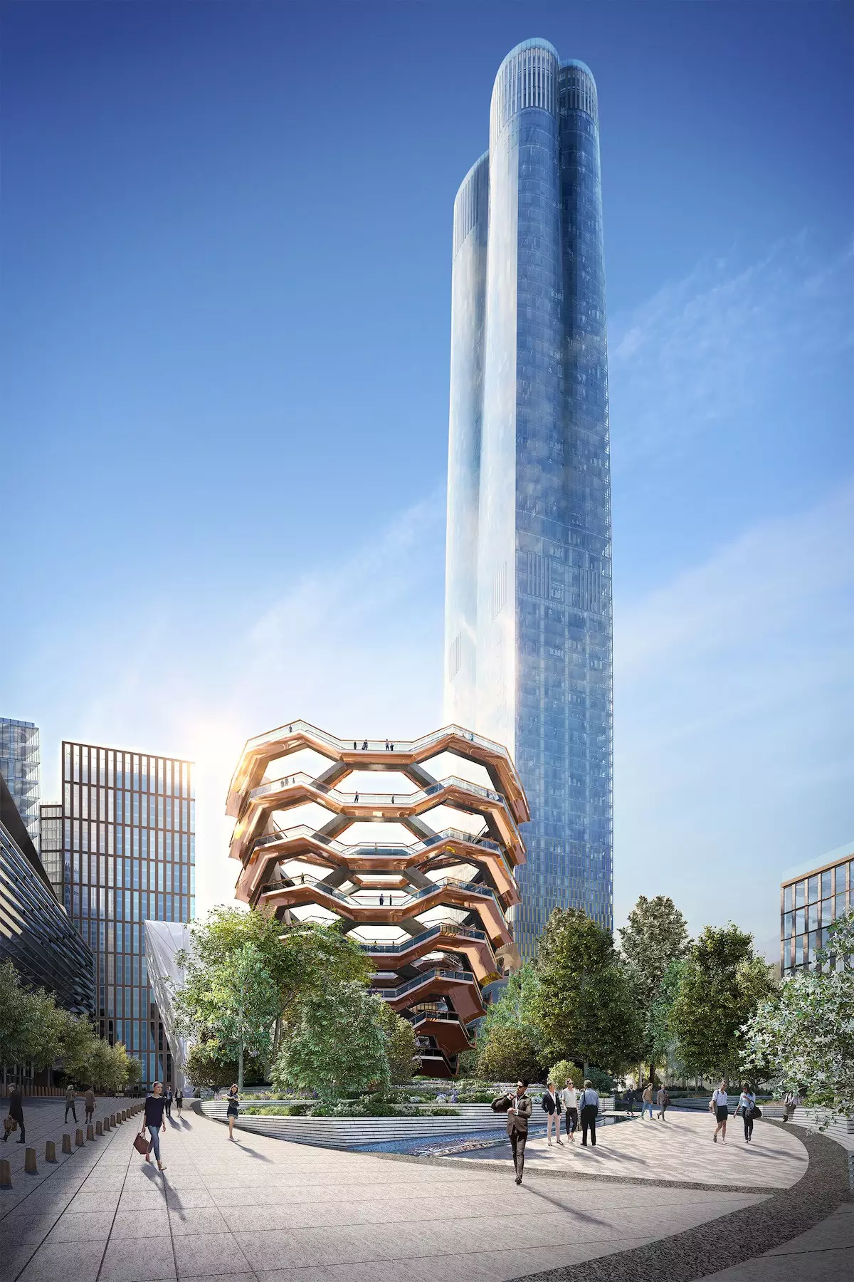 Quindici Hudson Yards, nave, il capannone, thomas heatherwick, Diller Scofidio & Renfro, il gruppo Rockwell, nuovi sviluppi, attici,