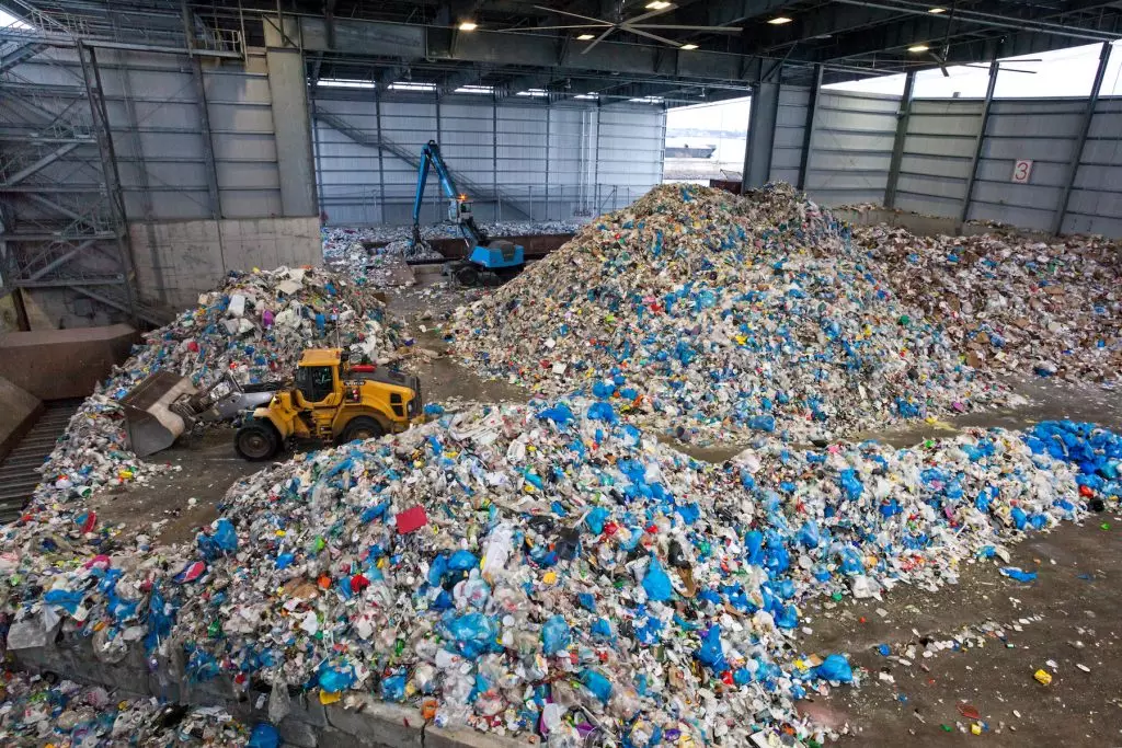 Sims Municipal Recycling Facility, Sunset Park, sake amfani da tsire-tsire, sake amfani da NYC