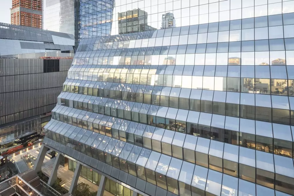 Primeira ollada á transformación de vidro plisado de REX da torre de oficinas Brutalist 5 Manhattan West 15642_2