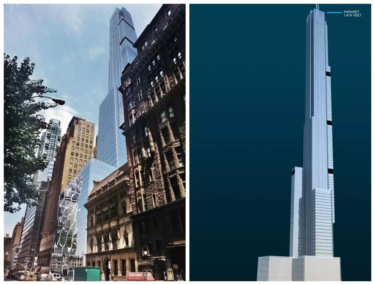 Extell, Nordstrom Tower, 225 West 57th Street, gli edifici più alti di New York, gli edifici più alti del mondo