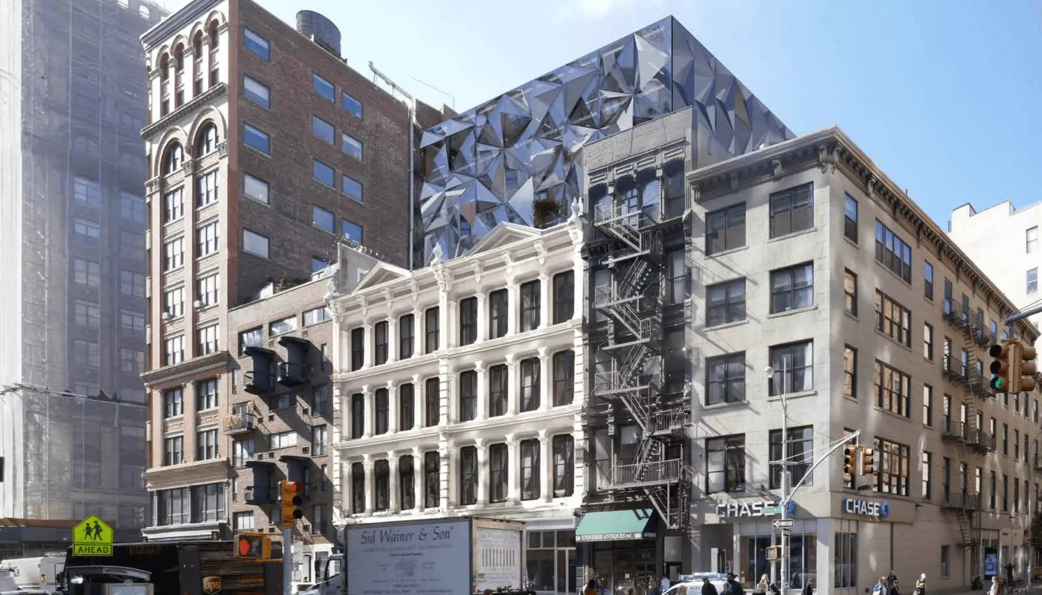 DXA Studio schlägt eine prismatische Glasergänzung für Willem de Koonings ehemaliges Haus am Union Square vor 15993_1