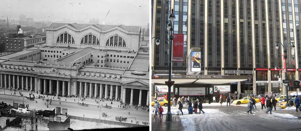 Orihinal na Penn Station, Pennsylvania Station, McKim Mead & White, nawala ang mga landmark sa NYC