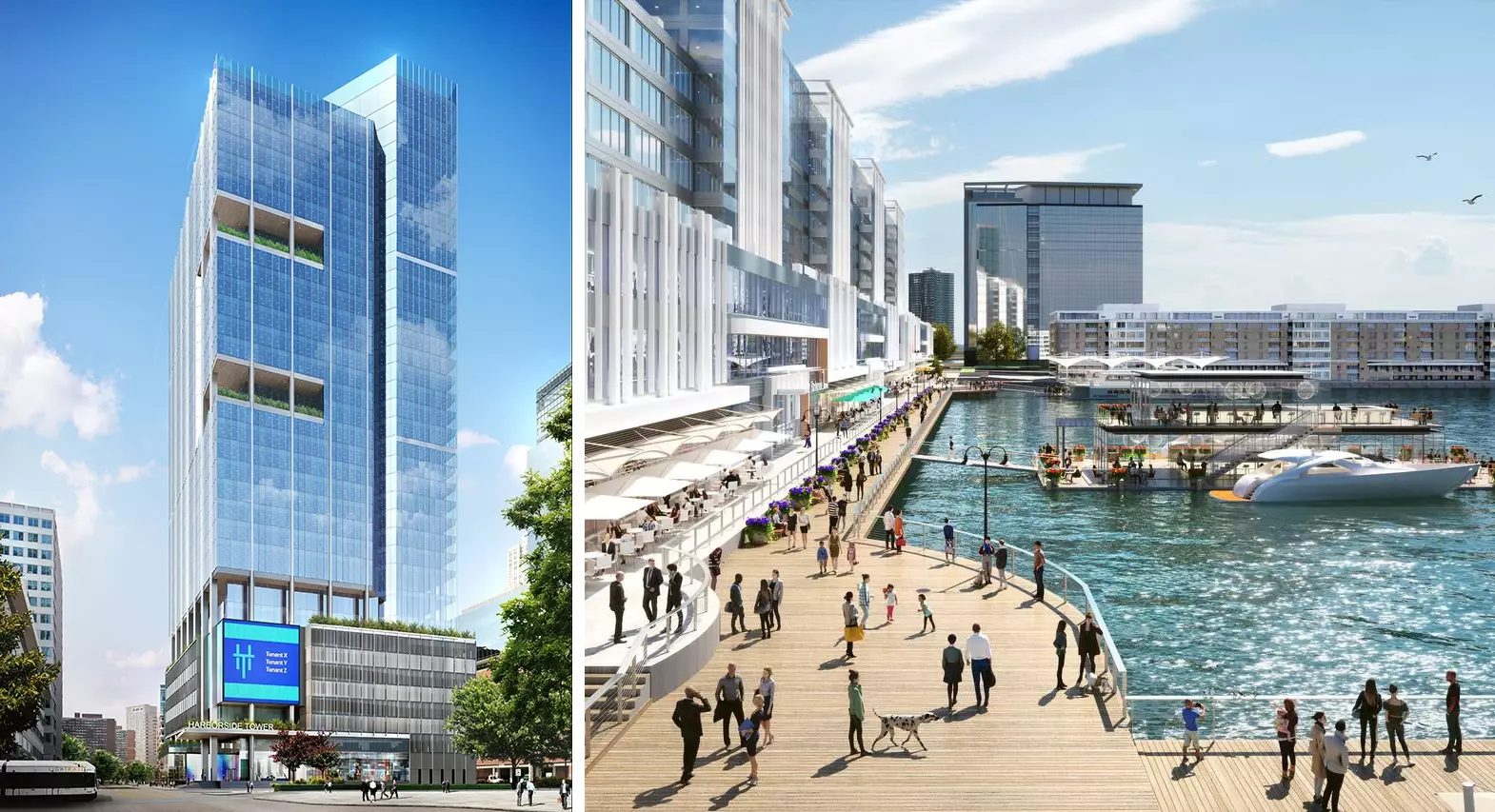 FXFOWLE mbukak rendering menara kantor 40-lantai ing boardwalk ing Jersey City Harbourside 16091_1