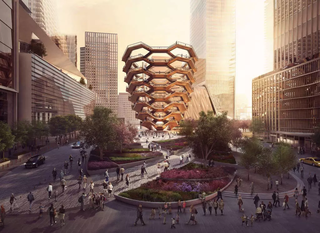 uthomas heatherwick, ustephen ross, iinkampani ezinxulumeneyo, inqanawa, inqanawa, iiyadi ze-hudson, ubugcisa boluntu