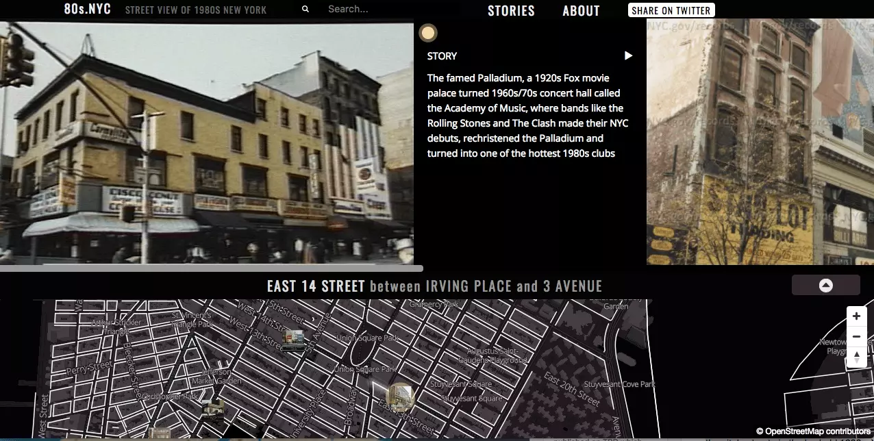 Terokai jalan NYC tahun 1980an demi jalan dengan peta interaktif ini 16642_1