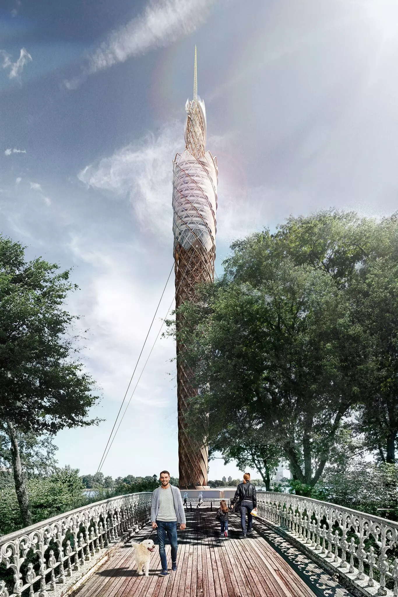 為中央公園擬建的 712 英尺觀景塔也將清潔水庫 16657_3