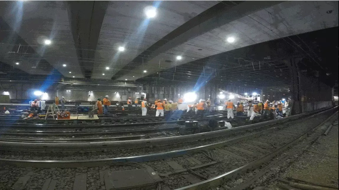 Inte så helvetiska reparationer på Penn Station slutar före schemat 16790_2