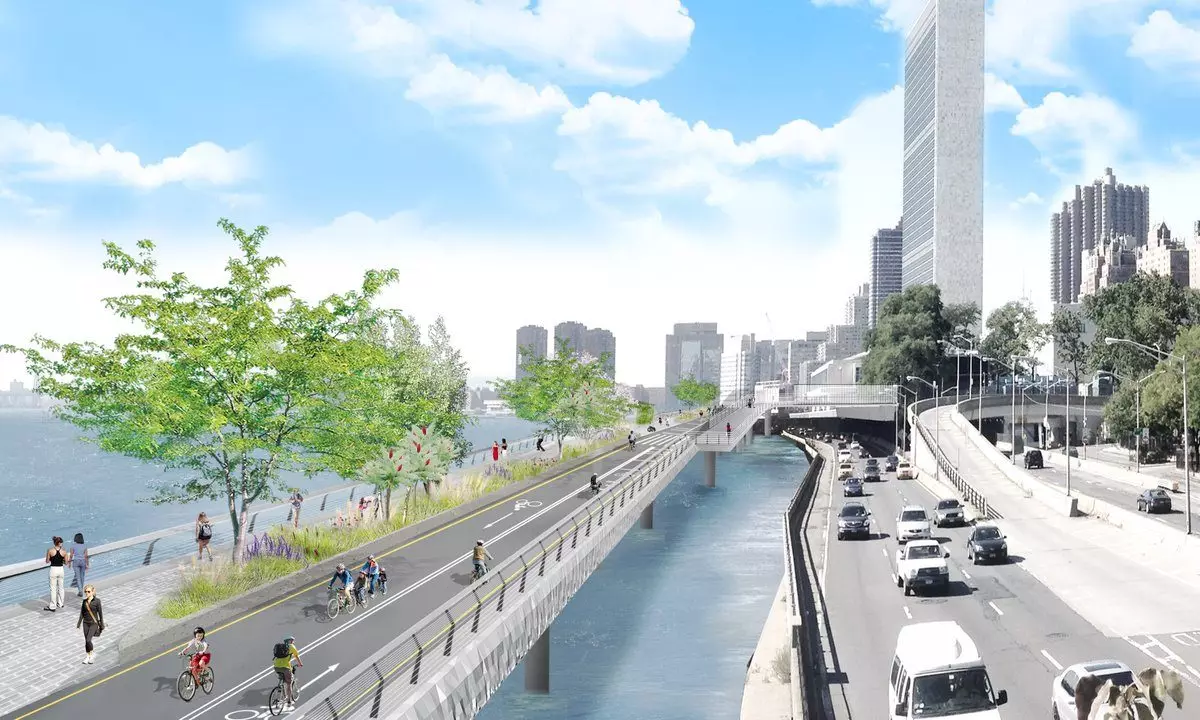 City vil bruge $100 millioner på en ny esplanade for at lukke hullet langs Manhattans East River greenway 17025_1