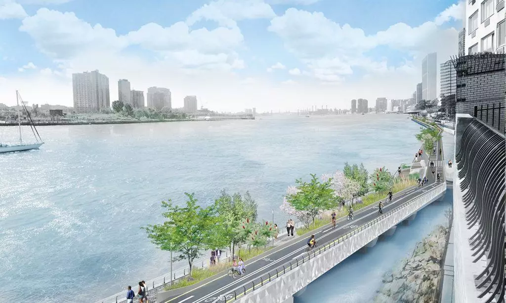 City vil bruge $100 millioner på en ny esplanade for at lukke hullet langs Manhattans East River greenway 17025_4