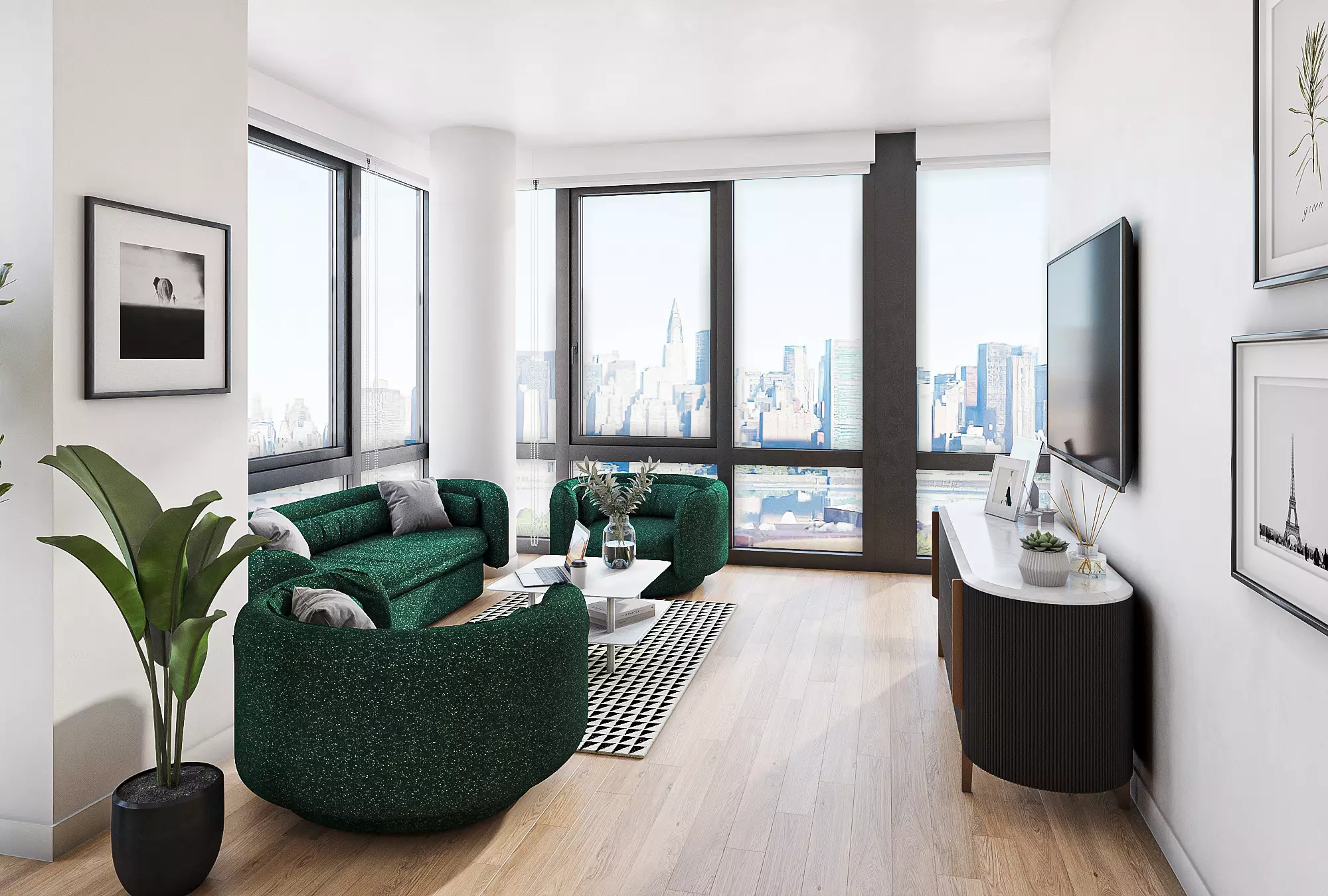 Panawaran pikeun 125 unit panghasilan campuran di waterfront Greenpoint, ti $1,437 / bulan 1712_3