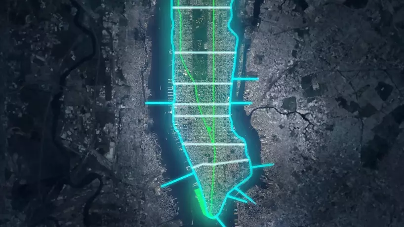 'Loop NYC' mencadangkan lebuh raya kereta tanpa pemandu merentasi Manhattan dan taman pejalan kaki sejauh 13 batu 17301_1