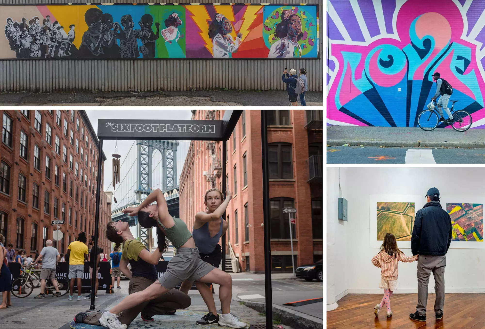 NYC အတွက် အနုပညာကို နှစ်သက်သူတစ်ဦး၏ လမ်းညွှန်ချက်- Dumbo ရှိ ပြခန်းများ၊ ဖန်တီးမှုနေရာများနှင့် အများသူငှာ အနုပညာများကို ရှာဖွေရန် နေရာ။ 1735_1