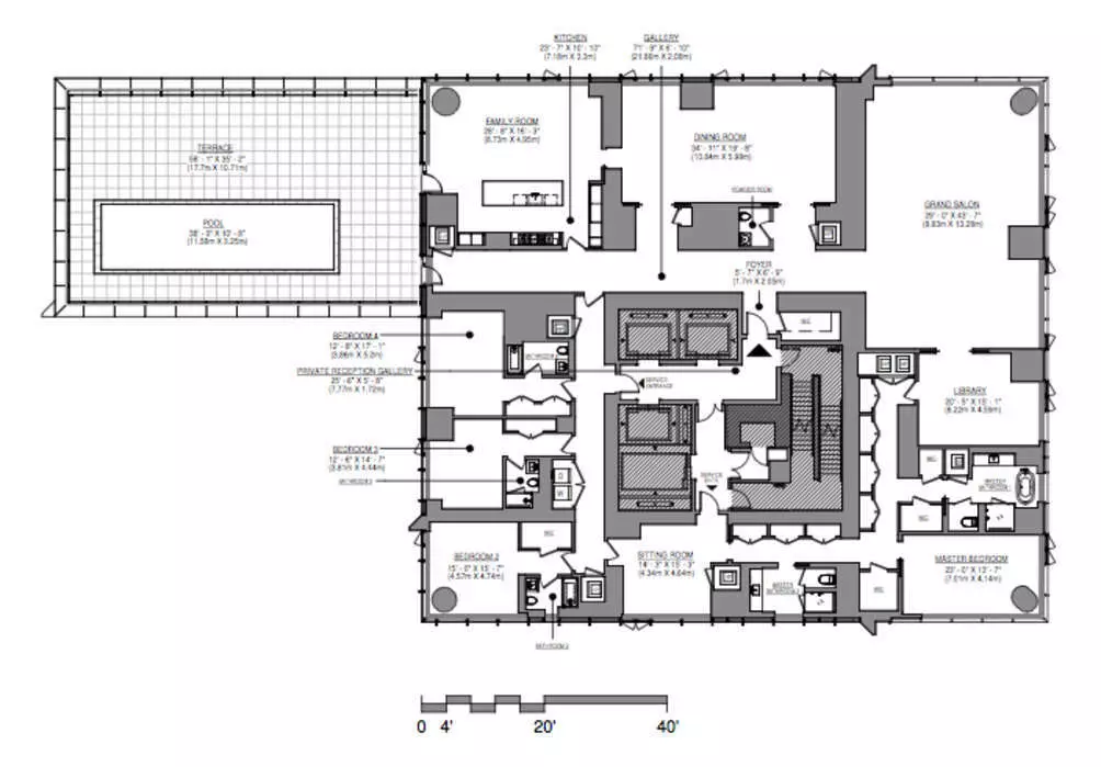 Prvi pogled: Oglejte si razkošne prostore in razporeditev stanovanj v Central Park Tower 17372_3