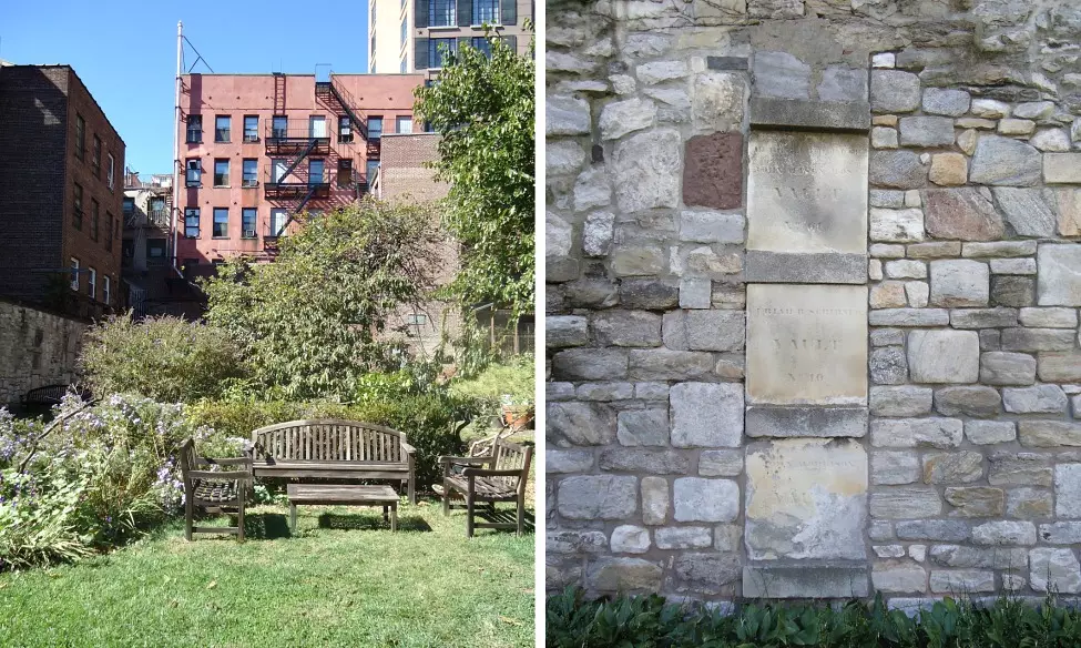 New York Marble Cemetery, East Village nhoroondo, nhoroondo yeNYC makuva