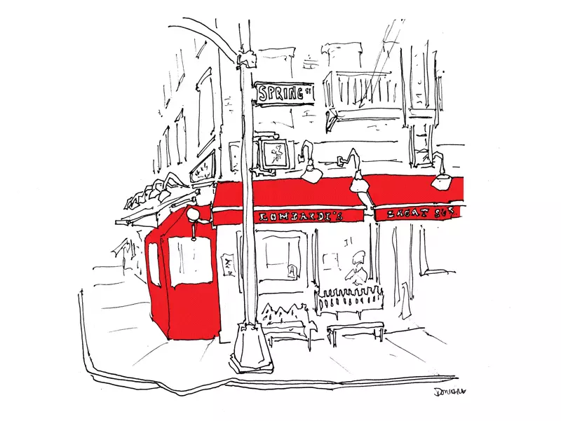 د ښاري لینز: هنرمند او د خواړو لیکوال جان ډونوهو په NYC کې هر رستورانت انځوروي 17594_1