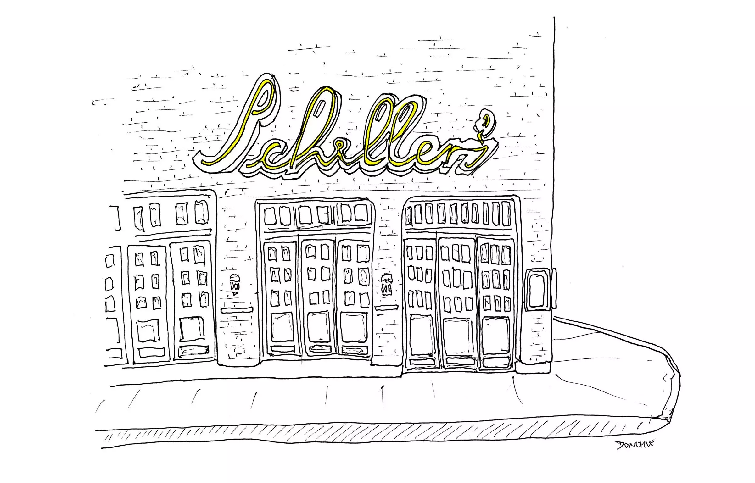 Urban Lens: Taiteilija ja ruokakirjailija John Donohue piirtää jokaista NYC:n ravintolaa 17594_4
