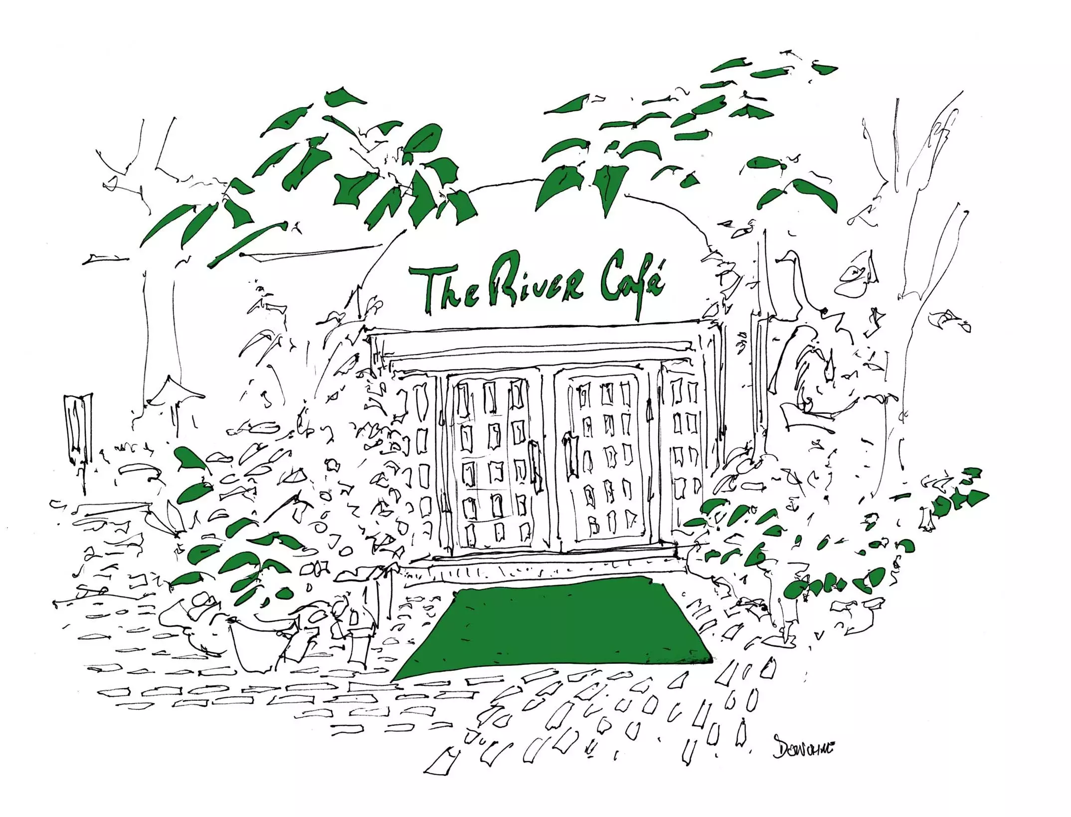 The River Cafe NYC، همه رستوران های نیویورک، John Donohue، نقاشی های رستوران نیویورک