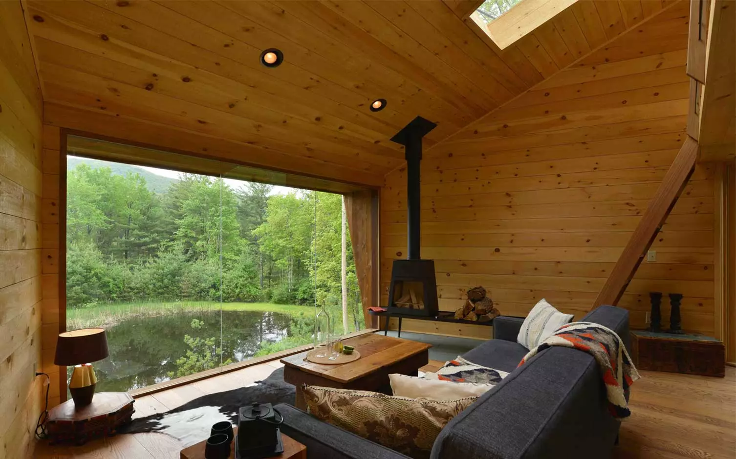 Woodstock treehouse, Antony Gibbons, treehouse modern, arsitéktur Catskills