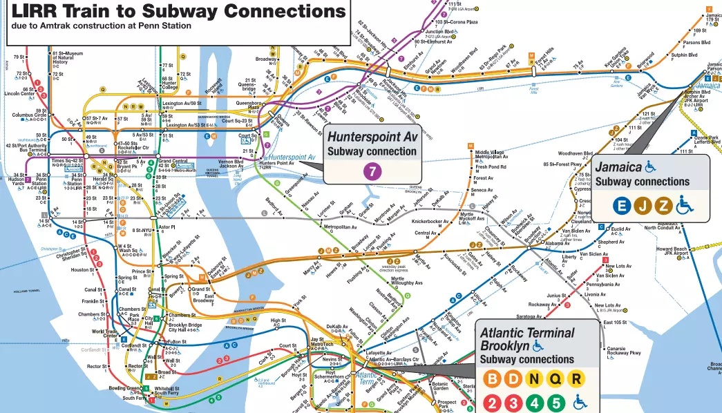 MTA, पेन स्टेशन मर्मत, LIRR