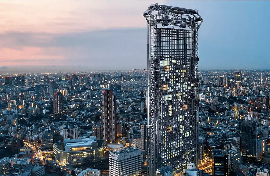 'Ẹrọ titaja' skyscraper 3D-titẹ awọn iyẹwu podu lati koju aito ile 18020_1