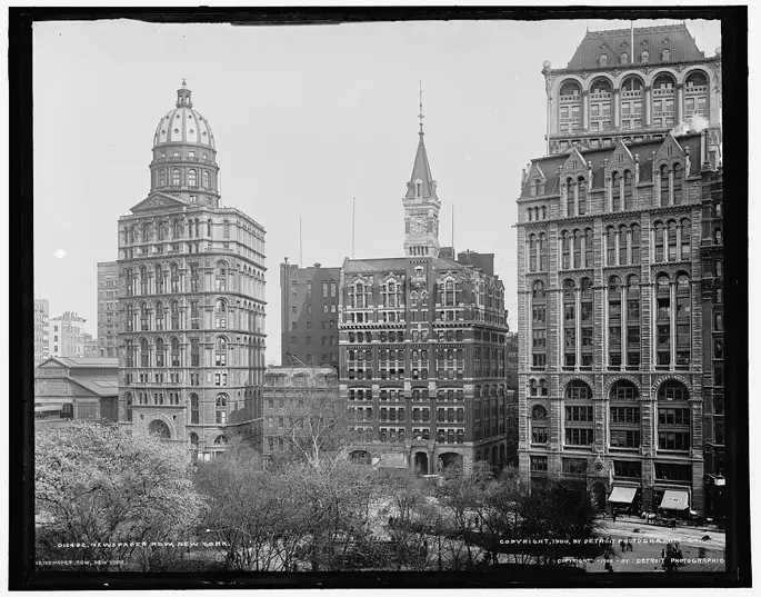 Newspaper Row-New York Times Building-NYC
