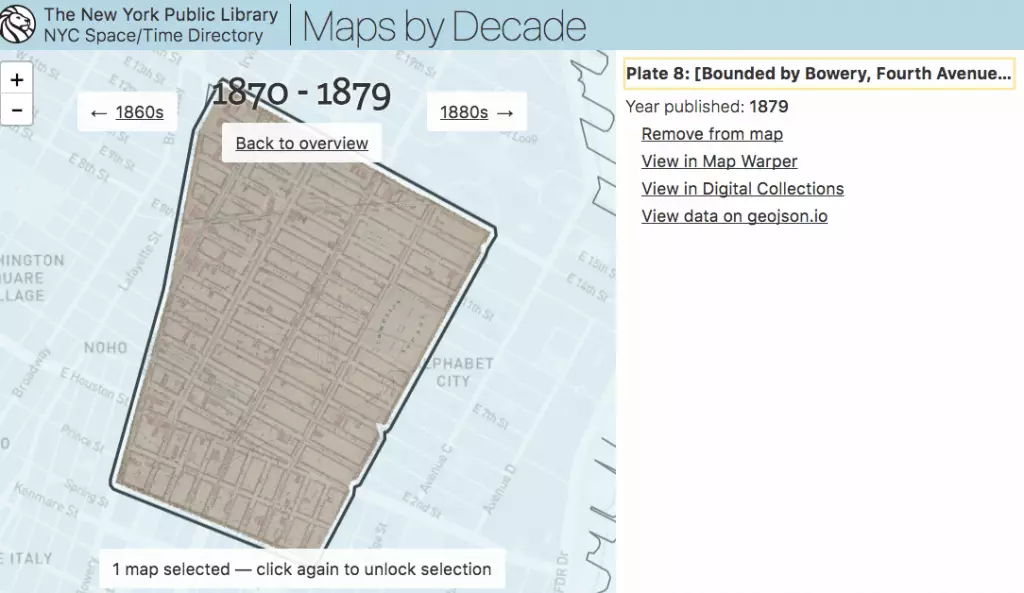 Mit den „digitalen Zeitreise“-Karten der NYPL können Sie das heutige New York City mit der Vergangenheit vergleichen 18326_3