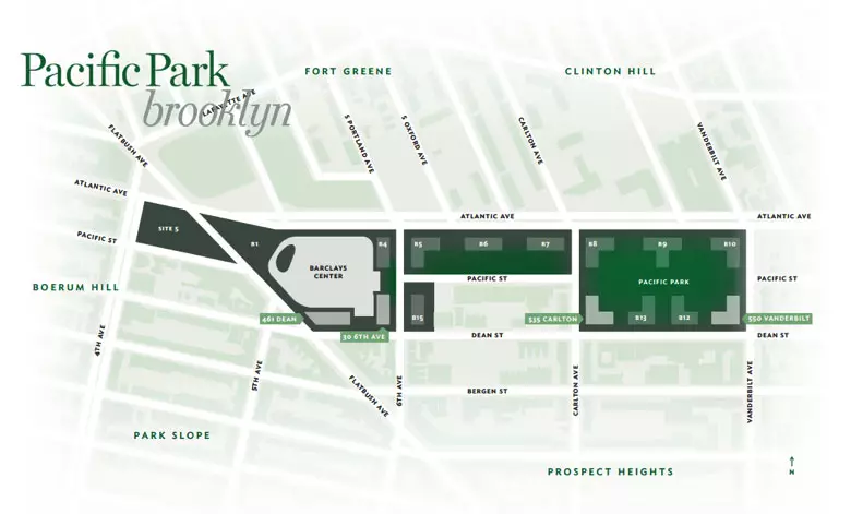 Plani i sitit të parkut të paqësorit në Bruklin