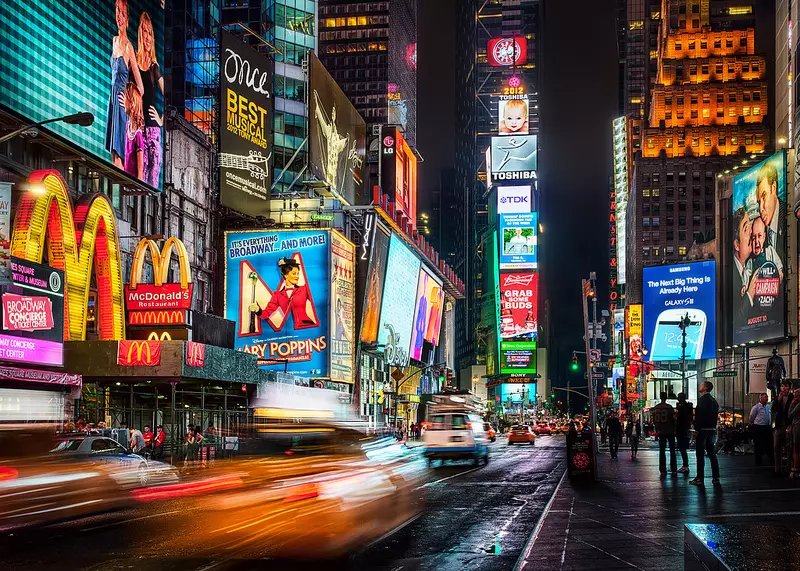 Times Square, moderna Times Square, Times Square nyc