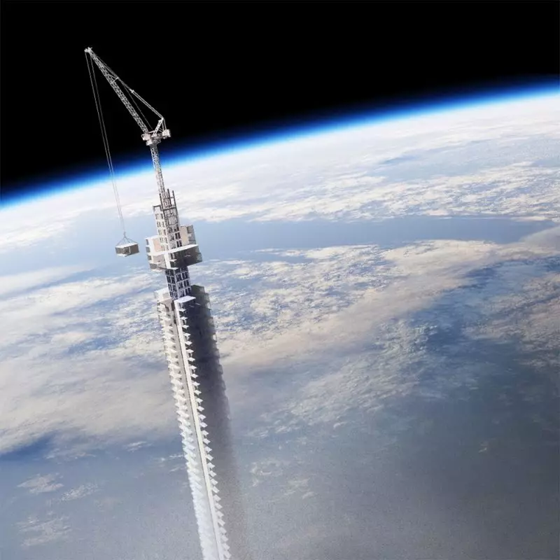 초고층 빌딩이 소행성에 매달려 세계에서 가장 높은 빌딩이 됨 18810_1