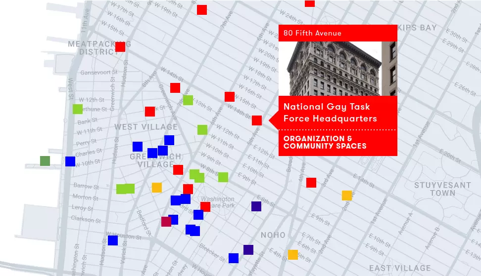 Даследуйце гістарычныя ЛГБТ-сайты ў Нью-Йорку з дапамогай гэтай інтэрактыўнай карты 18827_1