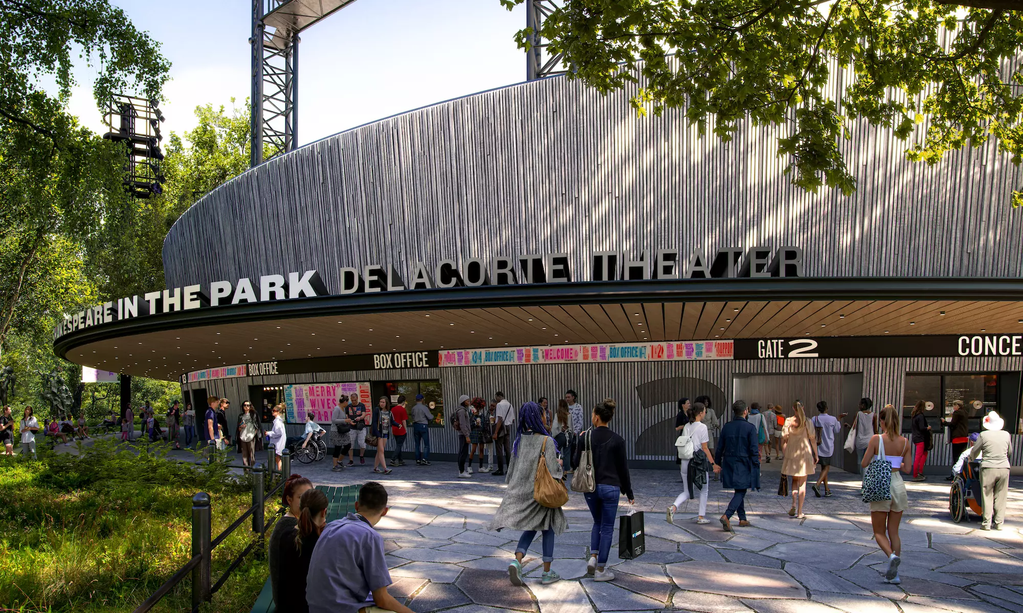 „Landmarks“ patvirtino 77 mln. USD vertės Delacorte teatro Centriniame parke renovacijos projektą 1885_1