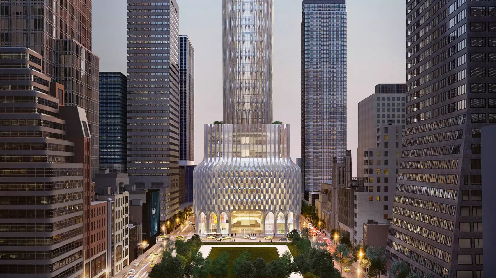 Viziunea Kushner Cos. pentru 666 Fifth Avenue are design Zaha Hadid și ambiții de 12 miliarde de dolari 18947_1