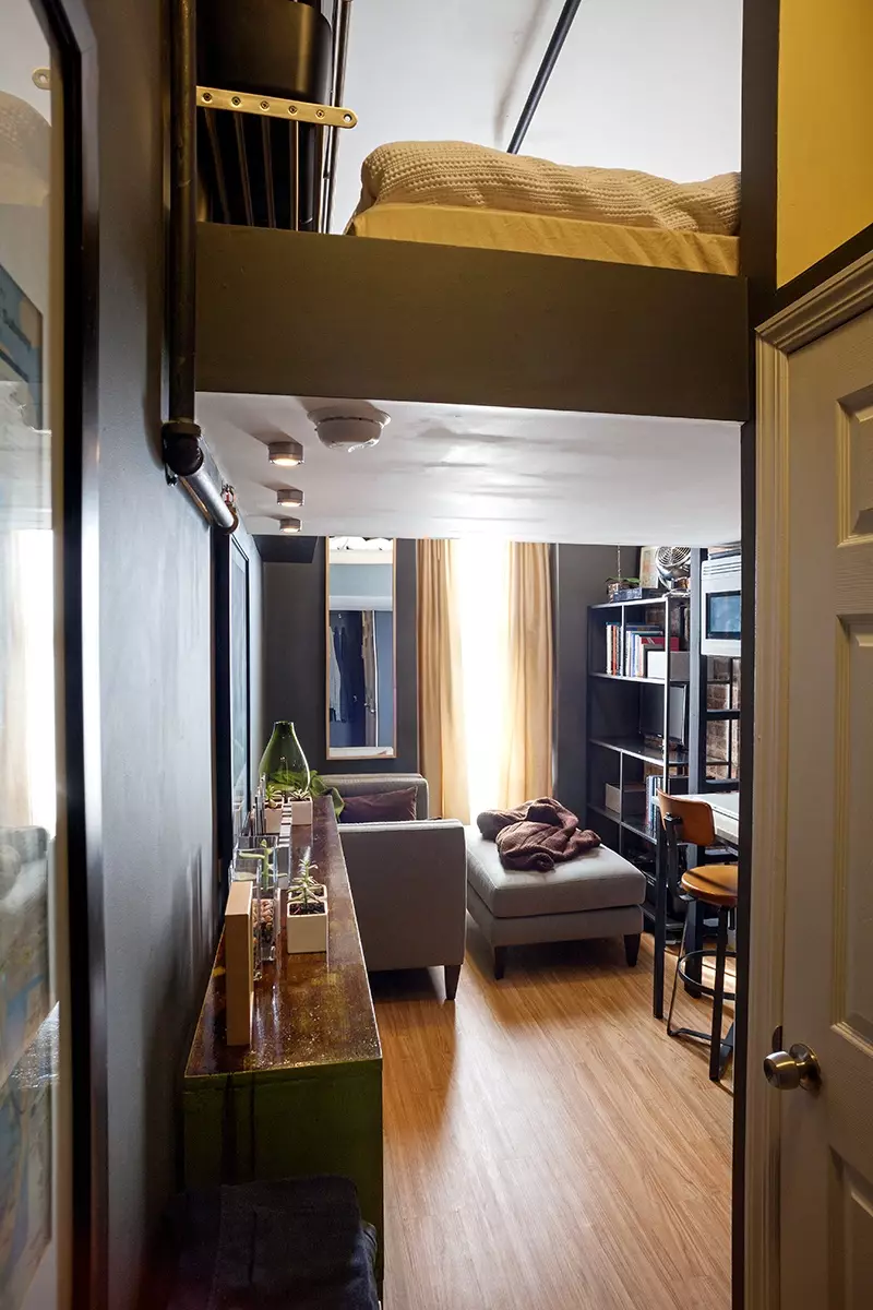 Квартира Ентоні Тріоло, крихітна квартира в Нью-Йорку, крихітна квартира у Верхньому Вест-Сайді, квартира площею 150 квадратних футів