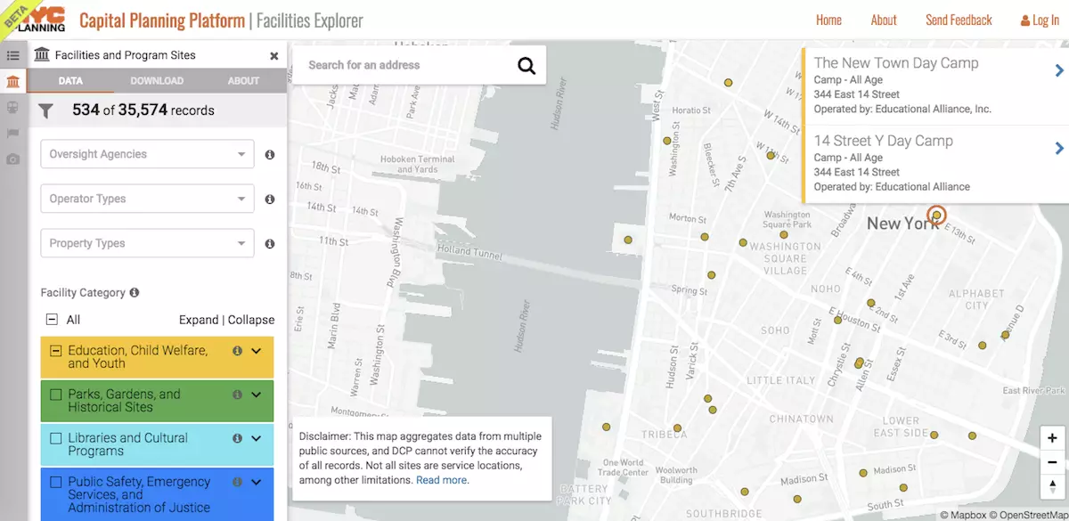 Naujasis miesto interaktyvus įrenginių tyrinėtojas žemėlapis rodo, kurie viešieji ištekliai yra jūsų kaimynystėje 19132_4