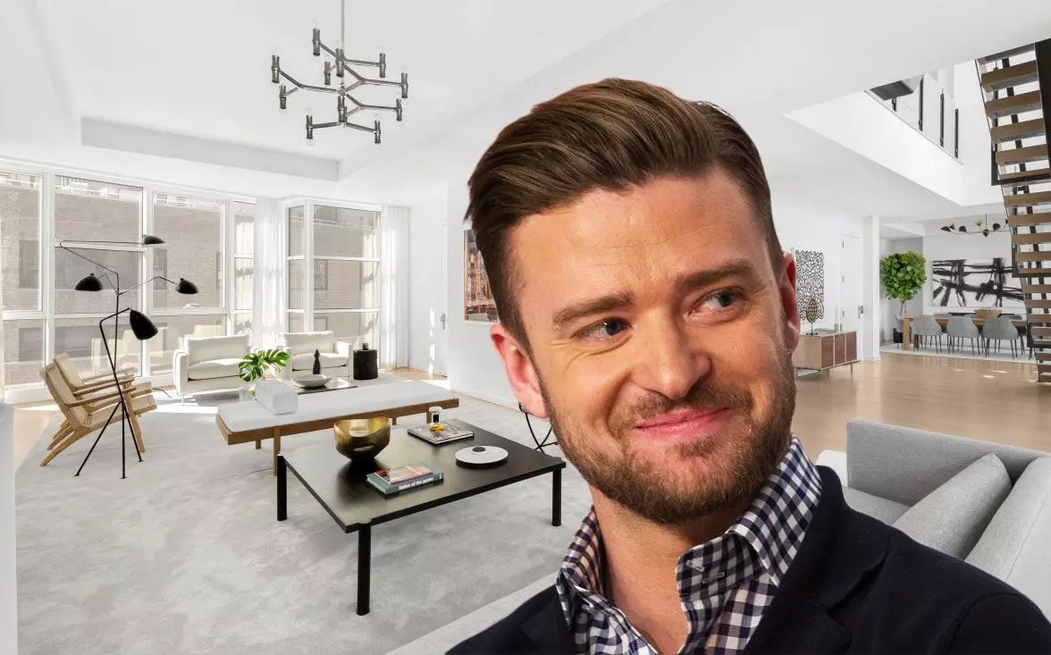 Justin Timberlake travojaĝas $18.5M-modan tripleksan penthouse en Greenwich Village 19573_1