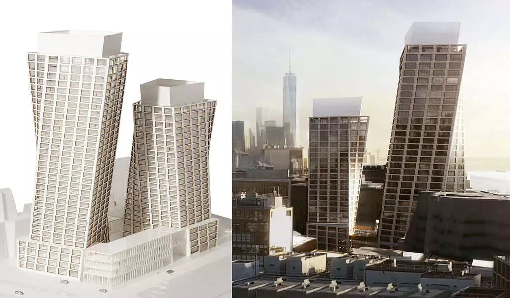 Bjarke Ingels' 'olimba mtima koma okoma' High Line towers amapeza tsamba latsopano ndi zikwangwani zowoneka bwino 20005_1