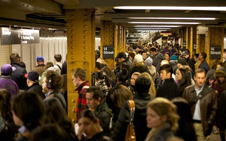 Trajet dans le métro de New York