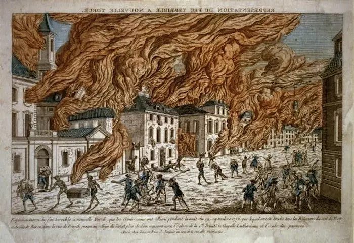 az 1835-ös nagy tűzvész, a történelem,