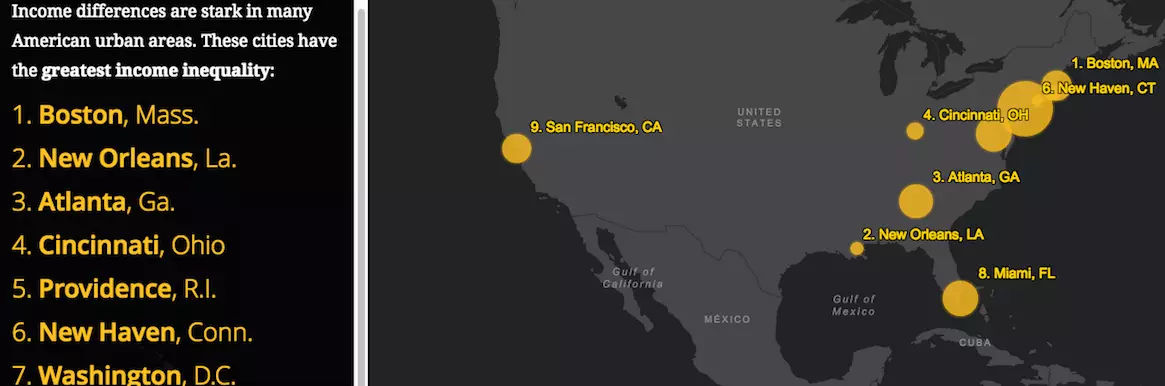 esri, pembahagian kekayaan, peta, visualisasi data, kelas menengah yang mengecil, jurang antara kaya dan miskin, kekayaan, kemiskinan, demografi, peta ekonomi, peta nyc, urbanisme, bandar-bandar Amerika