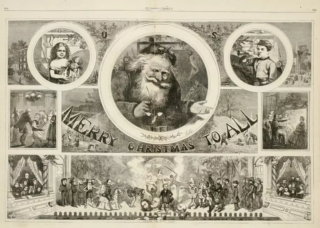 V 1800-ih je skupina NYC umetnikov in pisateljev ustvarila sodobnega Božička 2073_4