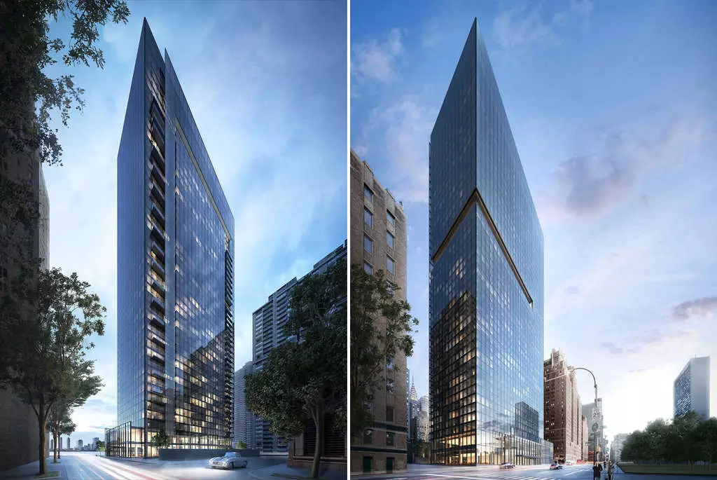Richard Meiers erster Wolkenkratzer in NYC beginnt seinen Aufstieg über das Straßenniveau in Turtle Bay 20787_1