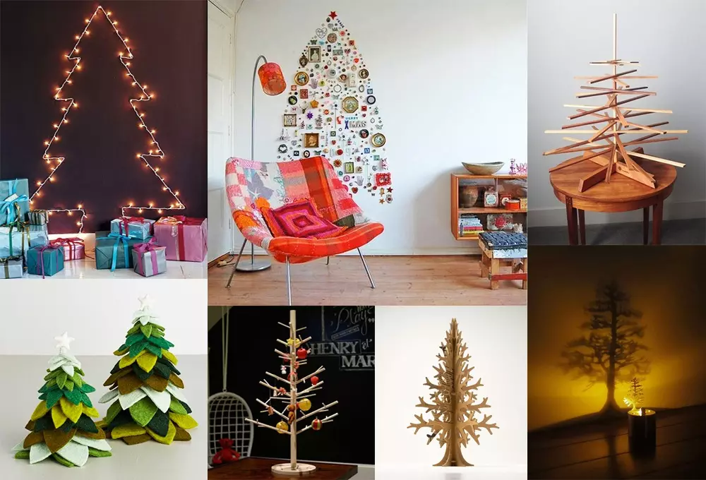 10 alternativas ecolóxicas de árbores de Nadal para pequenos espazos e apartamentos 20827_1