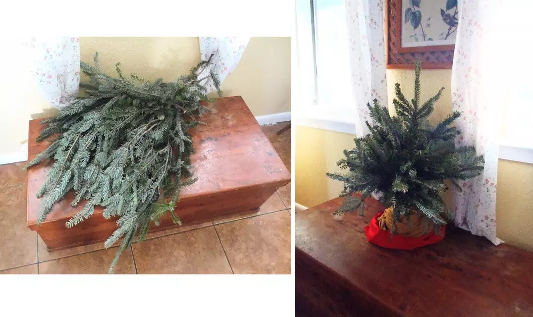 barkácsolás házi készítésű karácsonyfa