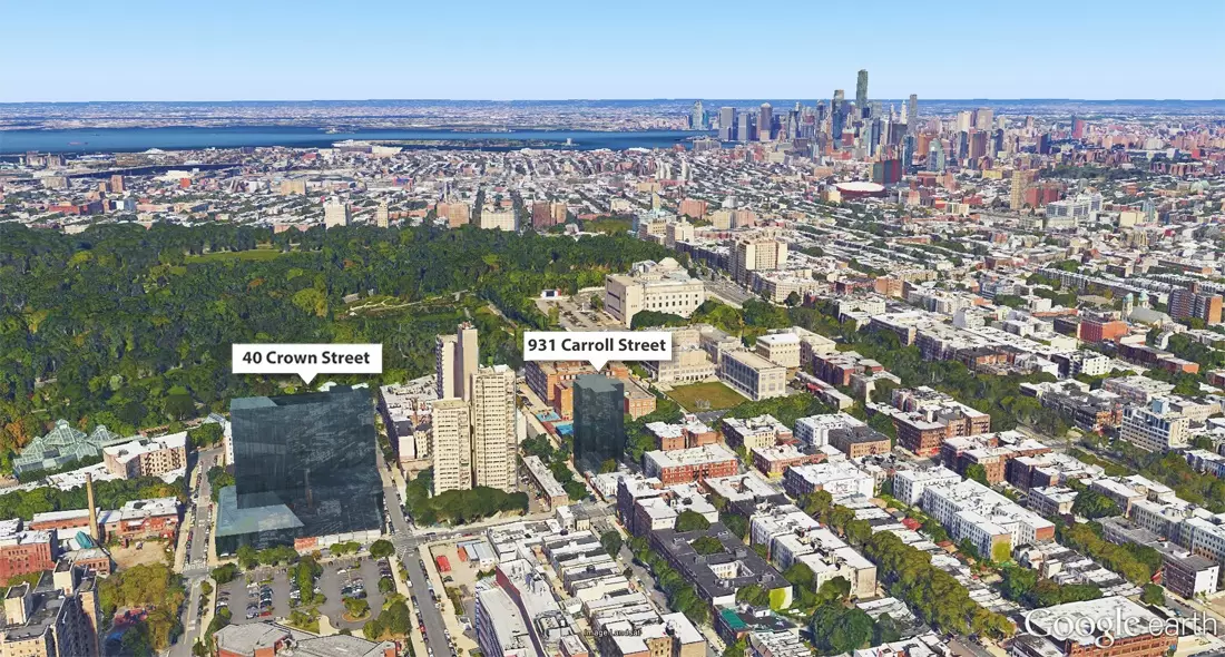 Ierosinātie torņi Crown Heights varētu celt vairāk nekā 500 dzīvokļus, tostarp 140 par pieņemamu cenu. 20891_1