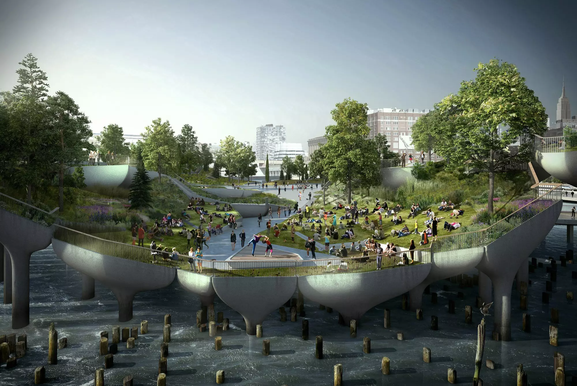 Pier 55၊ Hudson River Park Trust၊ Barry Diller