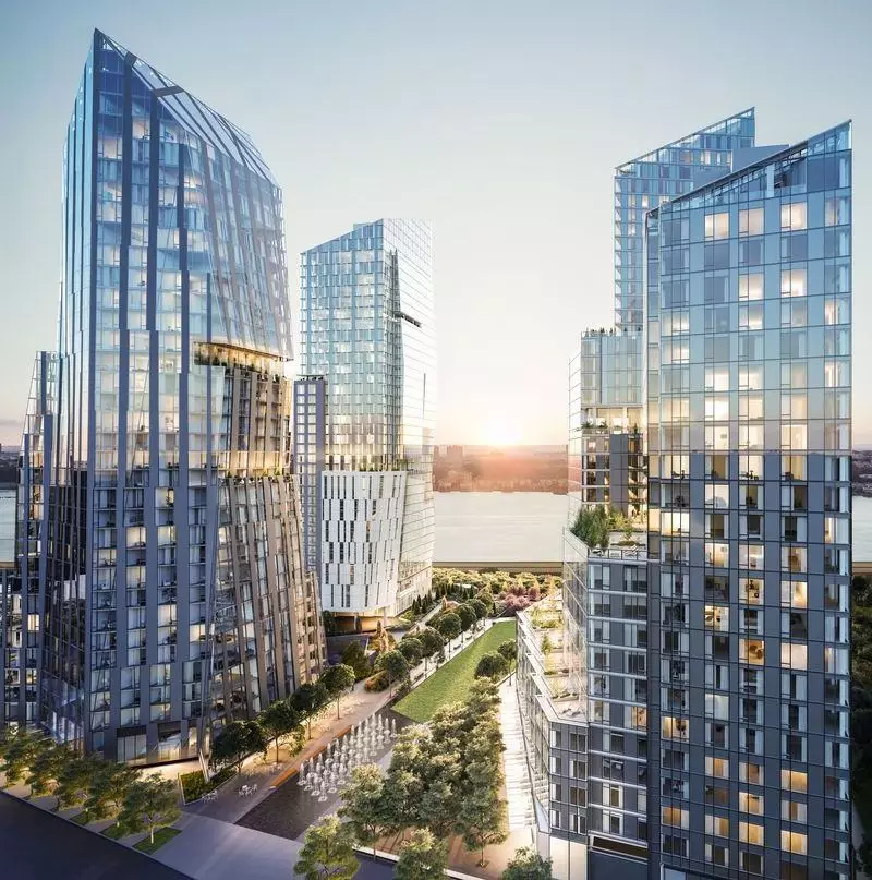 Richard Meier, Rafael Viñoly và KPF phát hành các thiết kế cho sự phát triển của bờ sông Upper West Side 20982_1