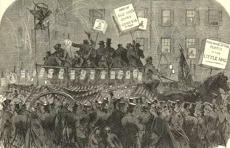 Valget i 1864 førte til et præsidentvalg i 1864 og det forpurrede plan om at brænde New York Citylot for at brænde New York City, men blev forpurret før noget skete 21125_1